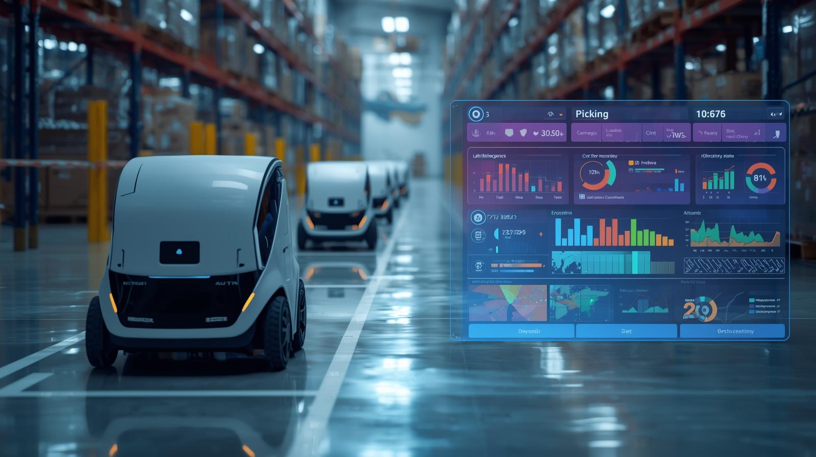 Autonomous Warehouse Ops | LogiNext Robotics – Medro Hi-Tech Symbol